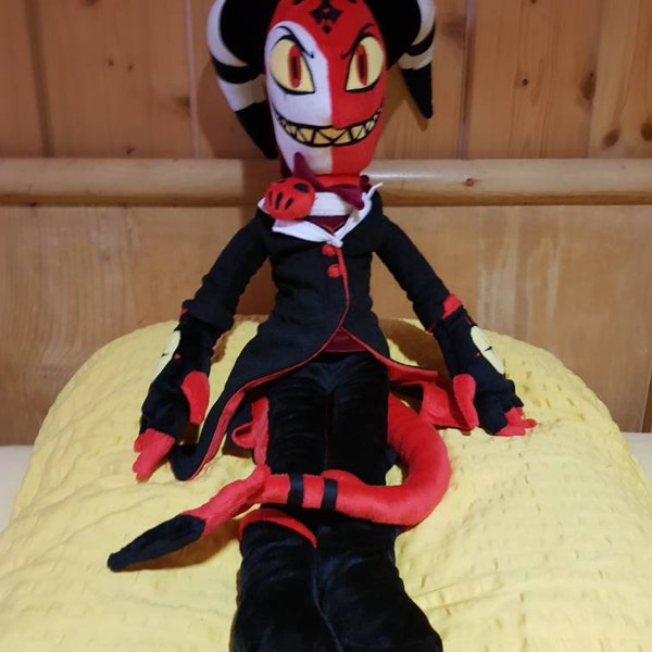 Blitzo. Helluva Boss. Hazbin Hotel. Large Plush Toy. Size 25.5 Inch - Etsy