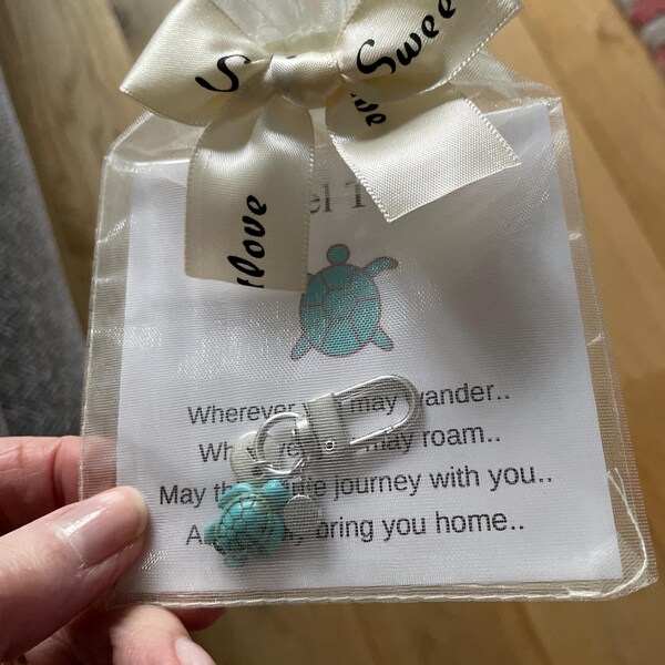 Personalised Turtle Keychain,turtle Keyring,personalised Gift,travel ...