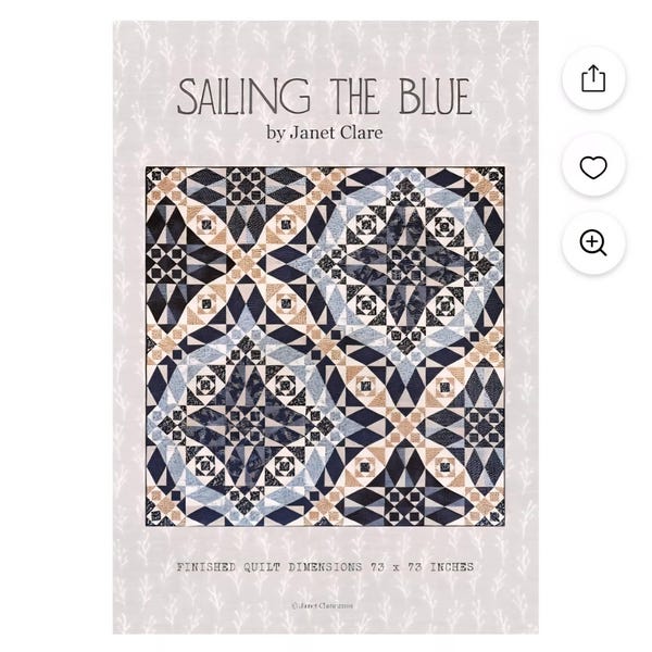 Sailing the Blue - Quilt Pattern - PDF Download- A Fabulous Quilt ...