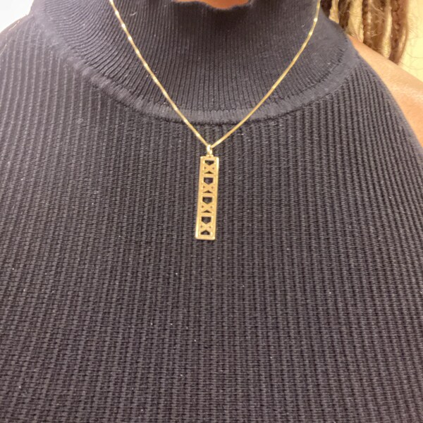 3D Double Plates 2 Inches Cursive Lips Name Pendant Charm Real Solid ...