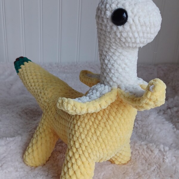 Bananasaurus Dinosaur NO SEW Crochet Pattern - Etsy UK