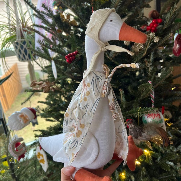 Silly Goose Toy, Goose Plush, Goose Nursery, Mother Goose, Stuffed ...