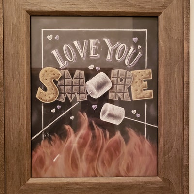 Love You Smore, Smores Bar Sign, Chalkboard Art, Smores Print, Smores ...