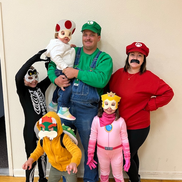 Felt Mario Bros Masks: Kids Party Favors - Etsy