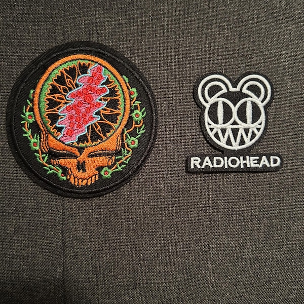 RADIOHEAD PATCH Embroidered Iron-on Bear Kid a Blur Coldplay Oasis ...