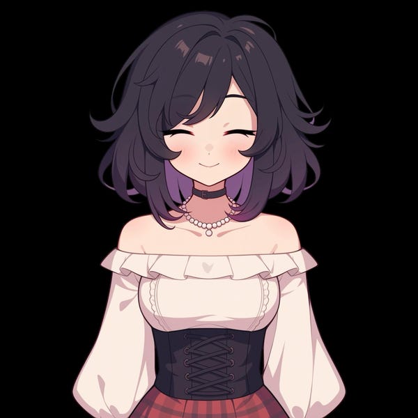 Cute Pngtuber Model | Rainbow Girl Pngtuber Premade Model | Veadotube ...