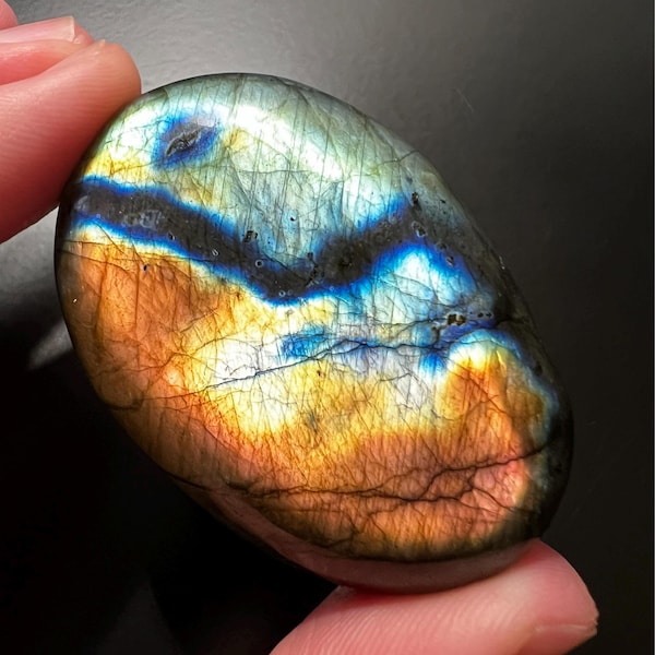 1.18 Inch Full Flash Hand Carved Butterfly Super Flashy Blue/orange ...