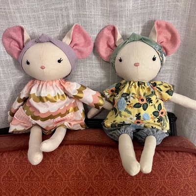 Mouse Sewing Pattern PDF Make a Cloth Mouse Doll / Stuffed - Etsy