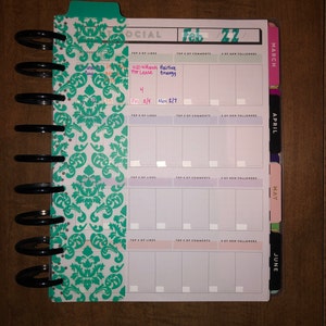 Planner Insert, Happy Planner Bookmark, Planner Supplies, Daily Planner ...