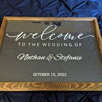 Wedding Welcome Decal Sticker-personalized Couples Names and Dates ...