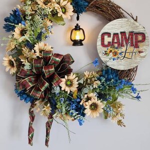 Walk by Faith Not by Sight Wreath Sign, Metal Wreath Sign, Signs for ...