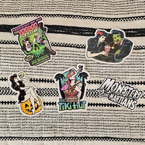 Grotesque Burlesque Vinyl Sticker, Horror Punk Decal, Psychobilly ...