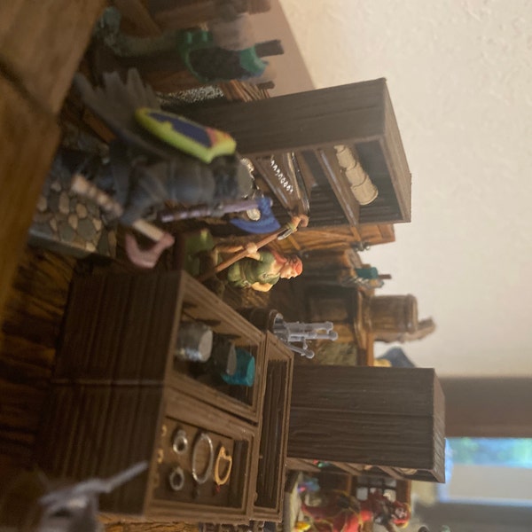 General Store Shelf Modular Dnd Miniature Terrain, Dungeons and Dragons ...