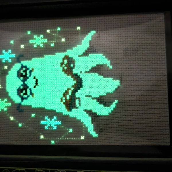 Cross Stitch Halloween Decor Ghost With Books Pattern DMC Chart ...