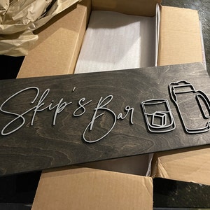 Pallet Sign Bar Sign Custom Wood Sign 3D Sign - Etsy