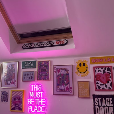 GIRL CAVE Pink Novelty Vintage Street Road Sign Gift Indoor - Etsy