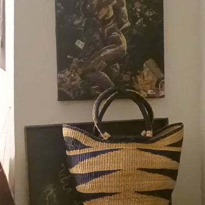 African Rwanda Woven Basket Biko Pink - Etsy