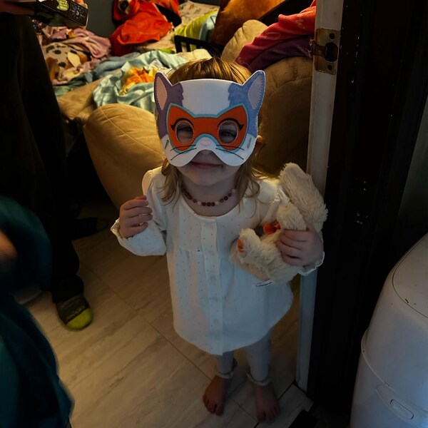 Buddy Kitty Dress up Mask, Child Size, Dress Up, Quiet Play, Costume ...