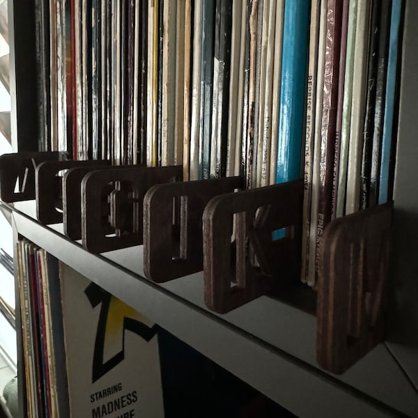 Vinyl Record Divider, Record Dividers, Vinyl Record Storage, Handmade ...