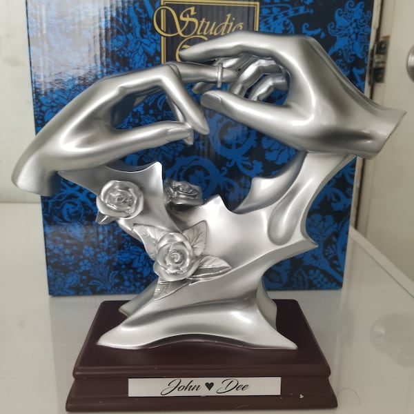 Personalized Statue, Sculpture Ring, Wedding Sculpture, Couple ...