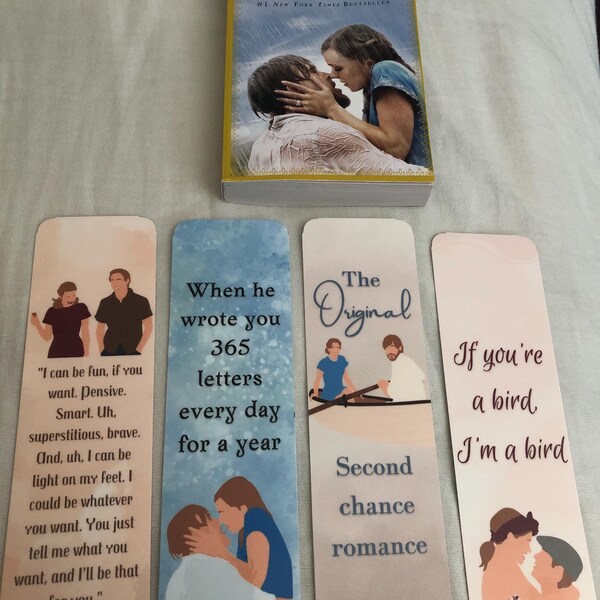 The Notebook Inspired Bookmarks L Movie Bookmarks L Movie Quote ...
