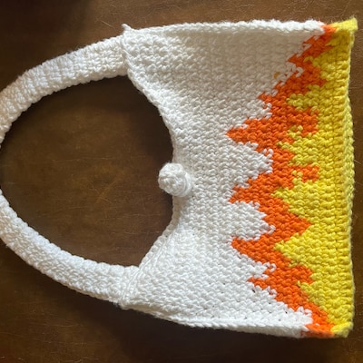 Crochet Bag Pattern Crochet Purse Pattern Crochet Flames Bag Flames ...