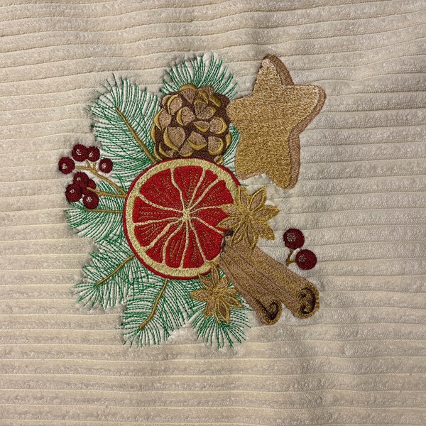 Christmas Gingerbread Embroidery Design, Festive Composition Embroidery ...