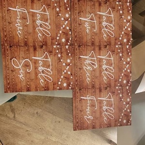 Rustic Wedding Table Plan Sign Wedding Seating Plan - Etsy