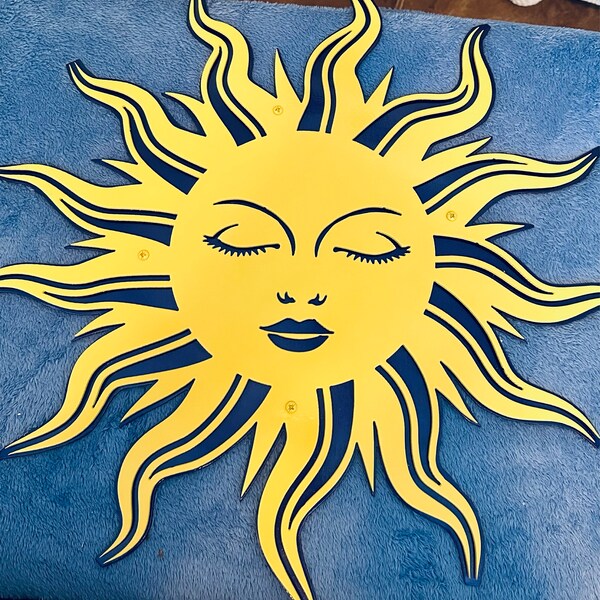 Sun in Splendor Metal Wall Art: Southwest Decor - Etsy