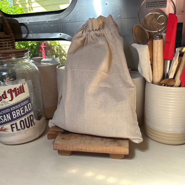 The Original Keeki Bag - Beeswax Lined Linen Storage Bag - Etsy