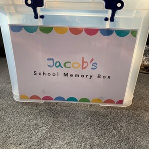 DIY Personalised School Memory Box Digital Prints - Etsy