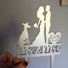 Italian Greyhound Bride and Groom Cake Topper With Grey Hound Dog ...