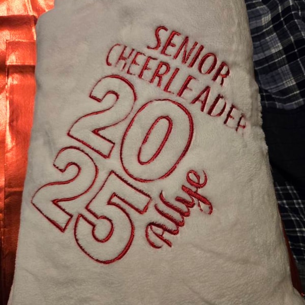 Personalized Cheerleader Blanket, Senior Cheerleader Blanket ...