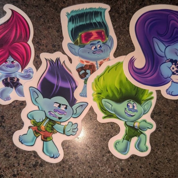 KEYCHAIN Trolls Band Together Baby Branch 7cm, Clear Acrylic Charm ...