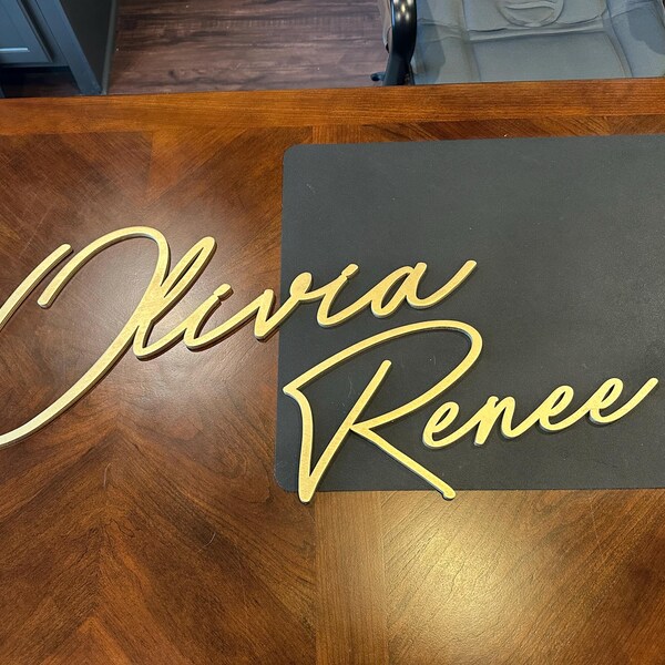 Personalized Business Acrylic Sign I Clear Floating Sign I Business ...