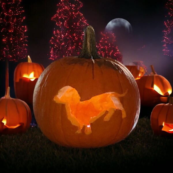 Printable Pumpkin Carving Pattern: Corgi - Etsy