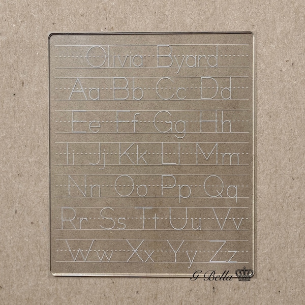 Acrylic ABC Dry Erase Letter Tracing Board Kids Homeschool - Alphabet ...