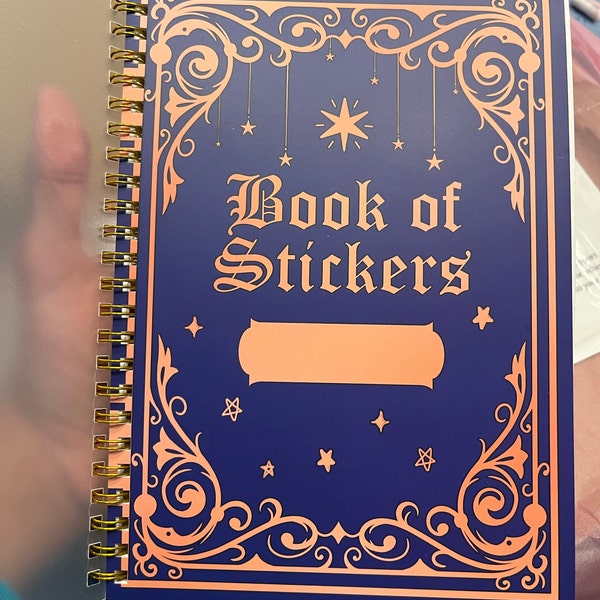 Reusable Sticker Book - Magical Book of Stickers - Etsy