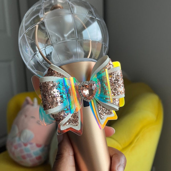 ATEEZ LIGHTINY Light Stick Leather Bow Kpop Accessory V2 Edition - Etsy