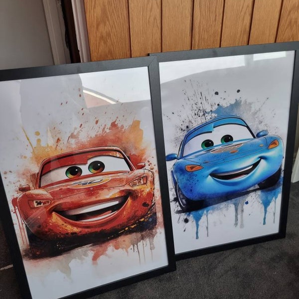 3 Lightning Mcqueen Cars Movie Poster Prints Poster Wall Art Decor ...