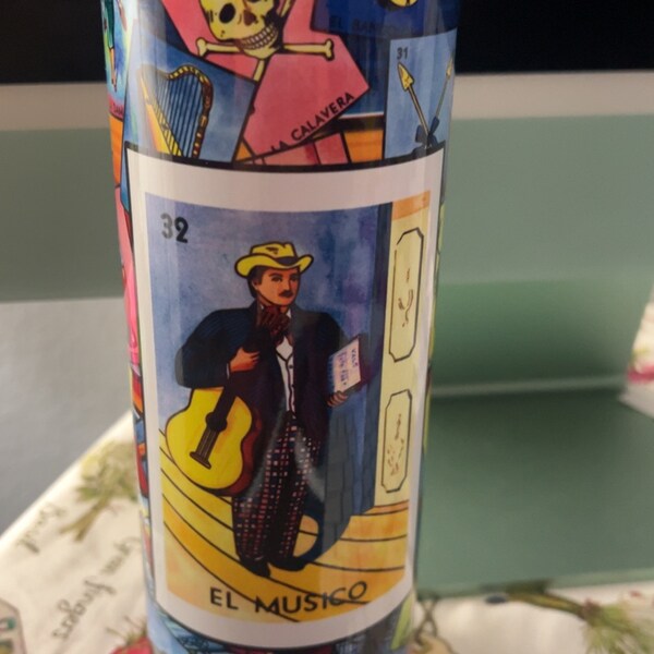 Mexican Loteria Tumbler Wrap, 20oz Skinny Design, Loteria Cards Design ...