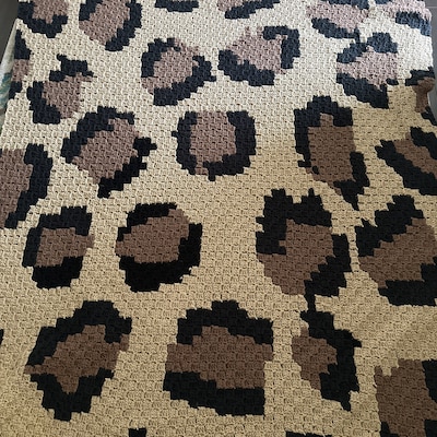 Cute Baby Cat Graph Written Pattern for C2C & Tapestry Crochet Crochet ...