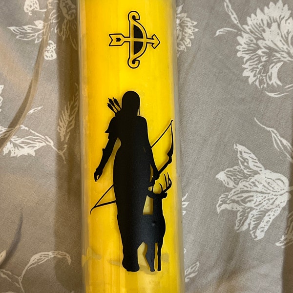 Apollo Candle | Deity Candle | Yellow Apollo Candle - Etsy