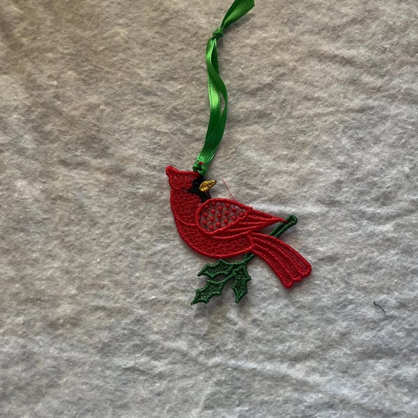 FSL Christmas Cardinal Free Standing Lace Machine Embroidery Designs ...
