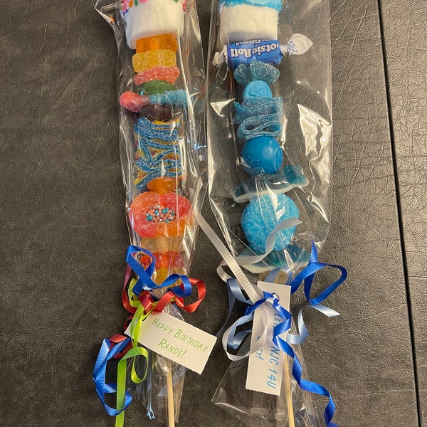 10+ Kids Birthday Candy Kabobs! Kids Birthday Party Favors, Kids Party ...