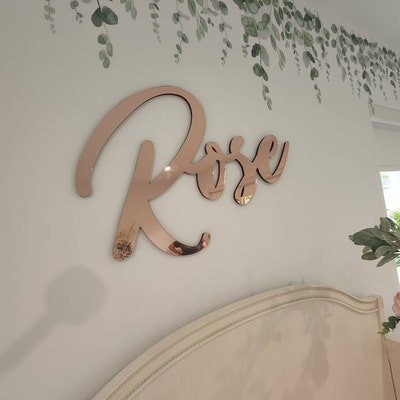 Mirror Name Sign for Baby Room Decoration - Etsy