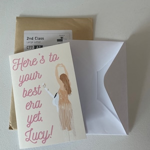 Taylor Inspired Birthday Card Swift Merch Funny Swifty Birthday Card ...