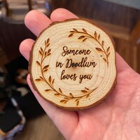 Pine Tree & Stars Engraved Wood Bookmark With Personalized - Etsy