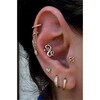 Double Smooth Split Conch Hoop, G23 Titanium, Double Conch Earring ...