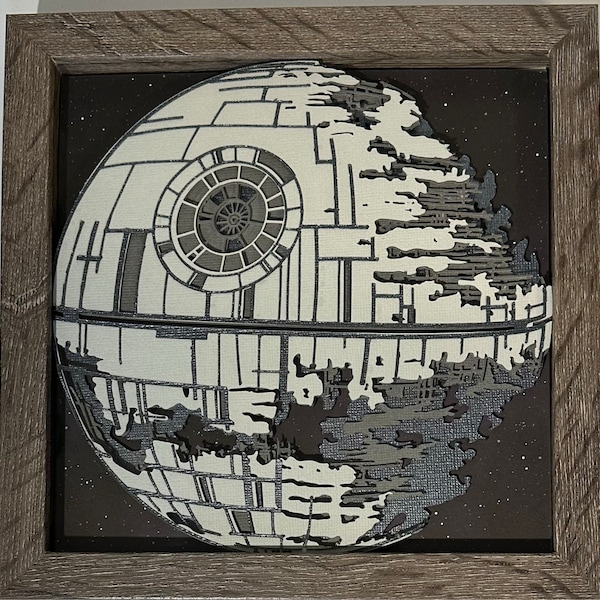 Death Star 5 Layers 2.5D Laser Cut File | Star Wars Decor Model ...
